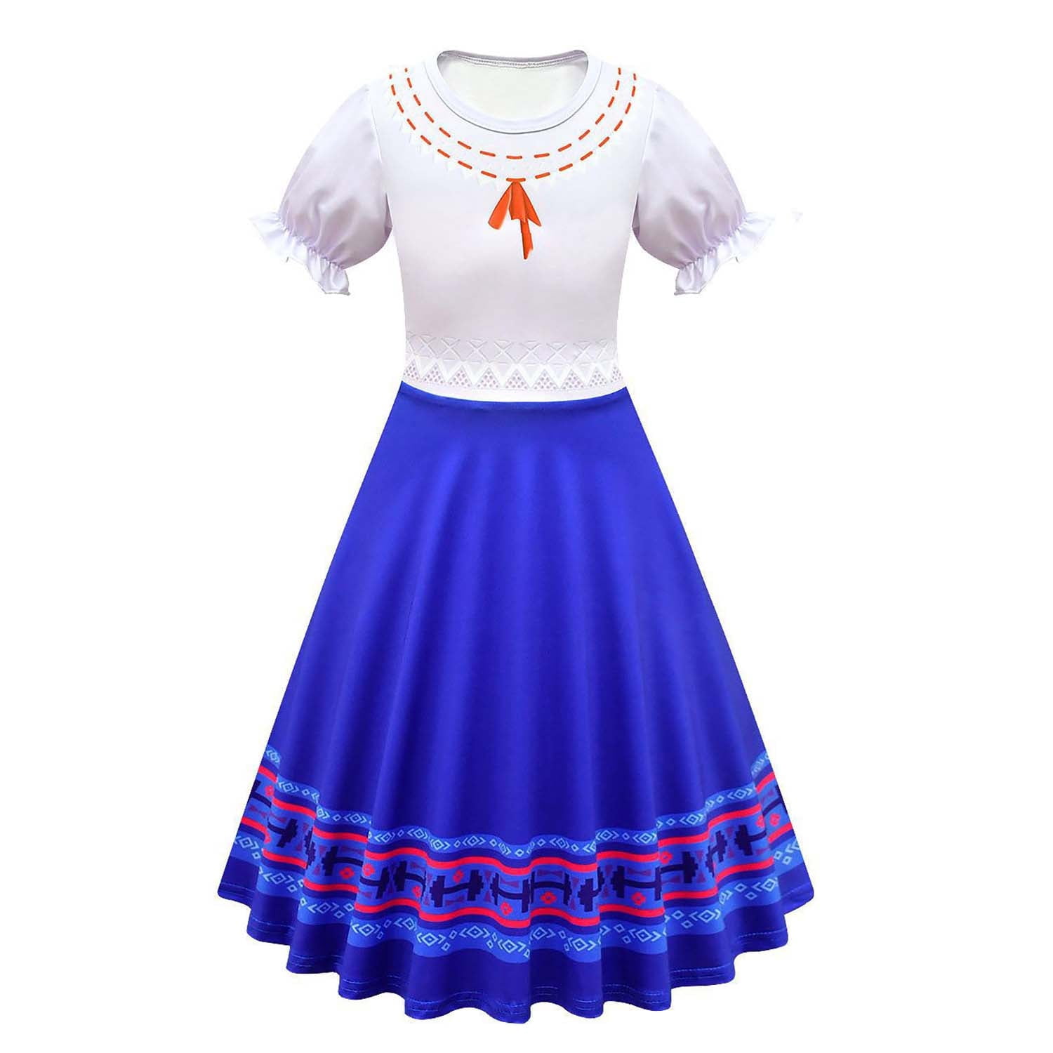 HAWEE Magic Princess Costume Girl Print Short Sleeve Casual Dress For ...