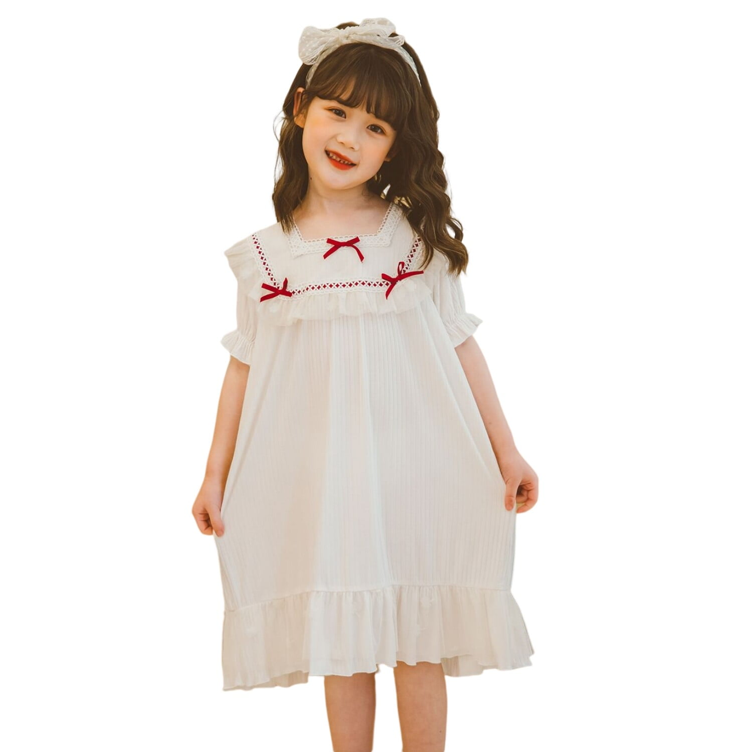 LOEL Summer Nightgowns for Girls Princess Sleepshirt Soft Sleepwear ...