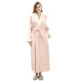 LOFIR Womens Fleece Bath Full Length Robes, Soft Warm Flannel Spa ...