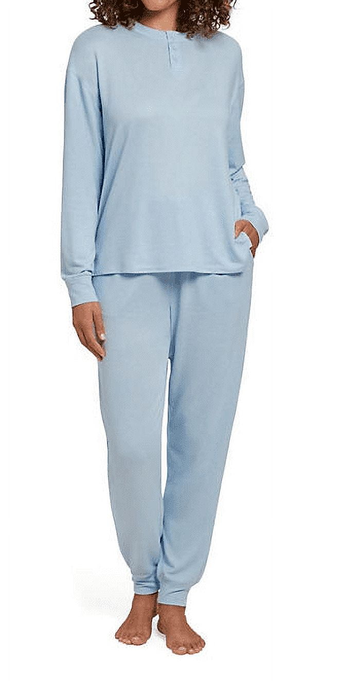 LOFT Women's Henley Sleep Set (Light Blue, XXL) - Walmart.com