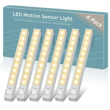 LOFTER-PRO 3 Pack Wireless 10 LED Motion Sensor Light, Under Cabinet ...
