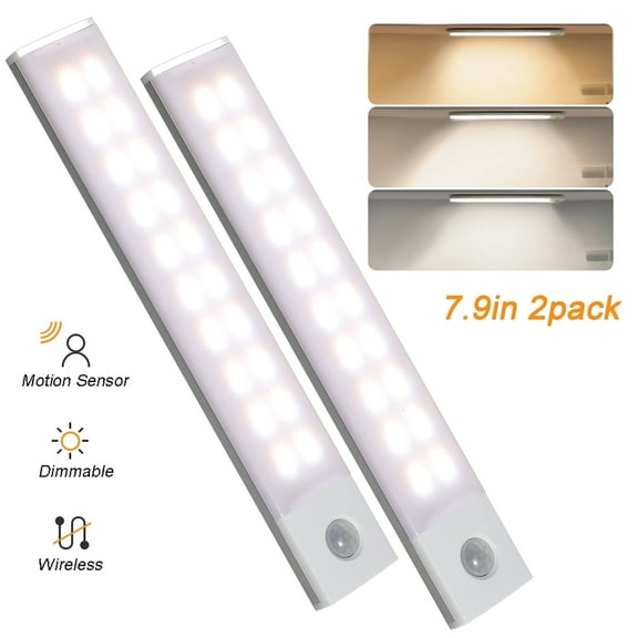 Punch-free Smart Sensor Magnetic Rechargeable LED Lights, Motion Sensor ...