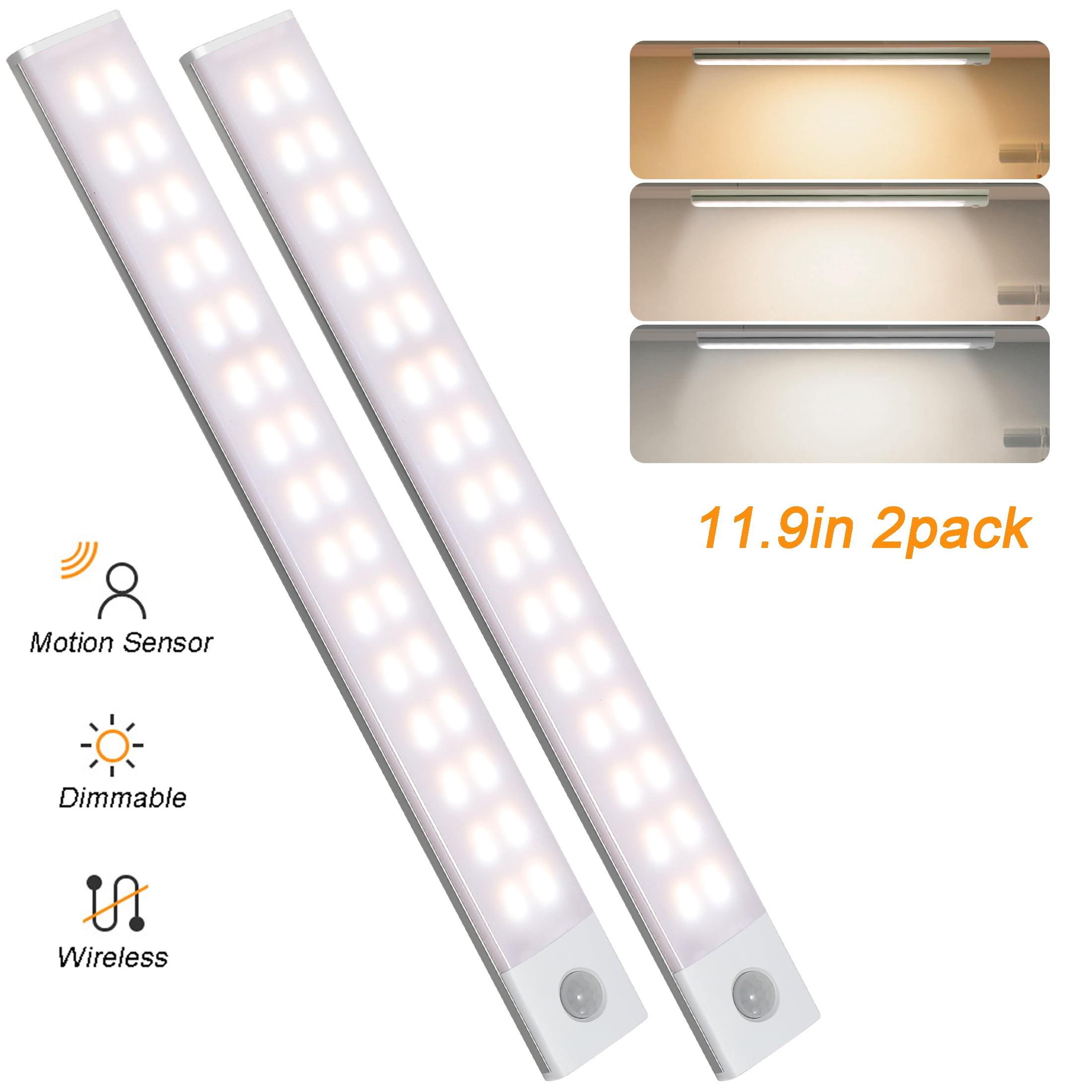 LOFTER-PRO Under Cabinet Lights,60 LED Motion Sensor Light Indoor,USB ...