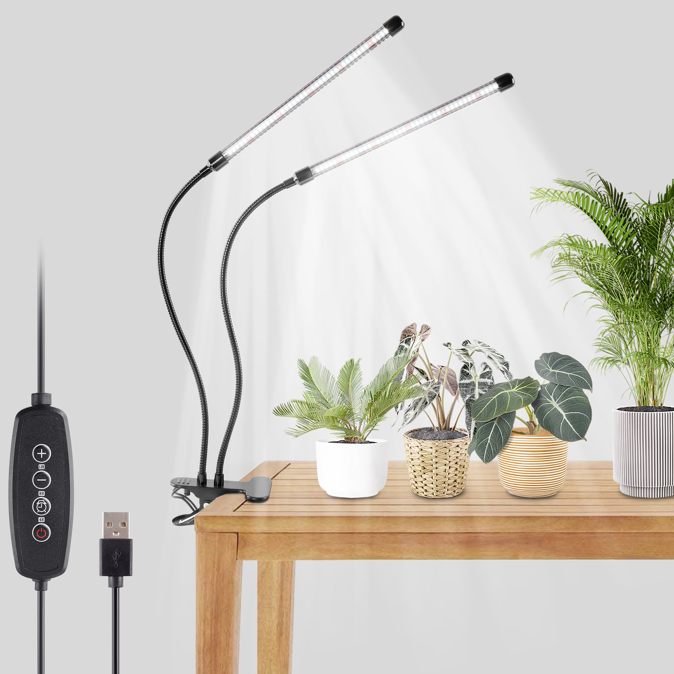 LOFTER-PRO Grow Lights for Indoor Plants, 84LED Clip Plant Light, 5 ...