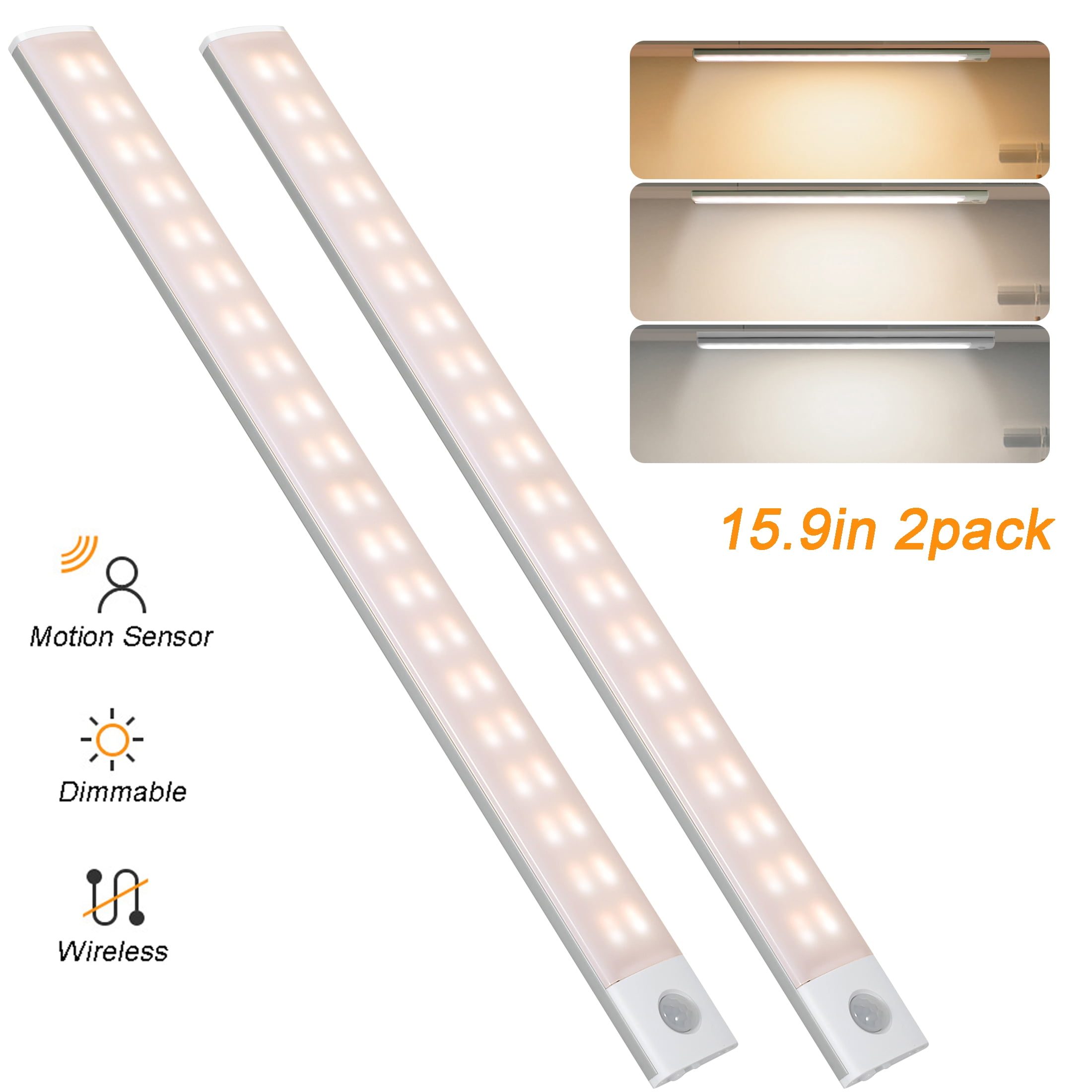 LOFTER-PRO Under Cabinet Lights,80 LED Motion Sensor Light Indoor,USB ...