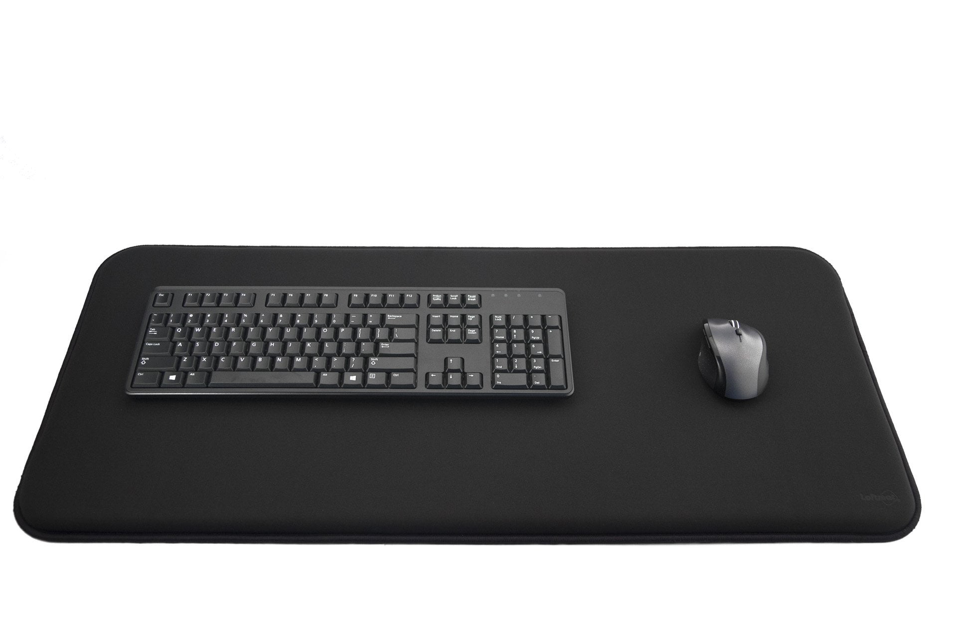 LOFTMAT The Full Desk Cushioned Desk Pad, 15" x 34" x 5/8", Black ...