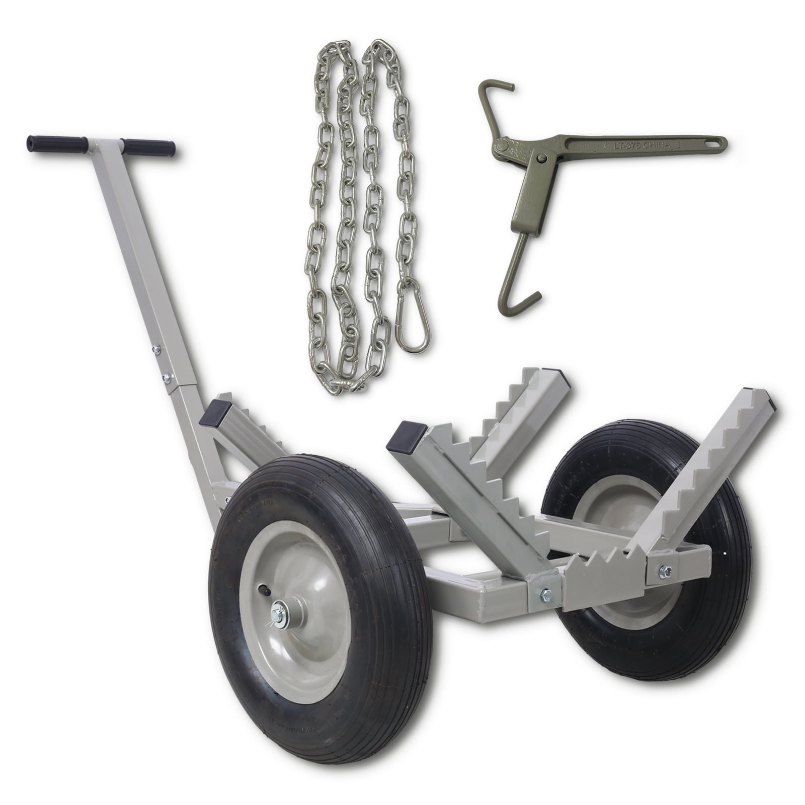 LOG DOLLY WITH LOAD BINDER AND CHOKER CHAIN 440LB - Walmart.com