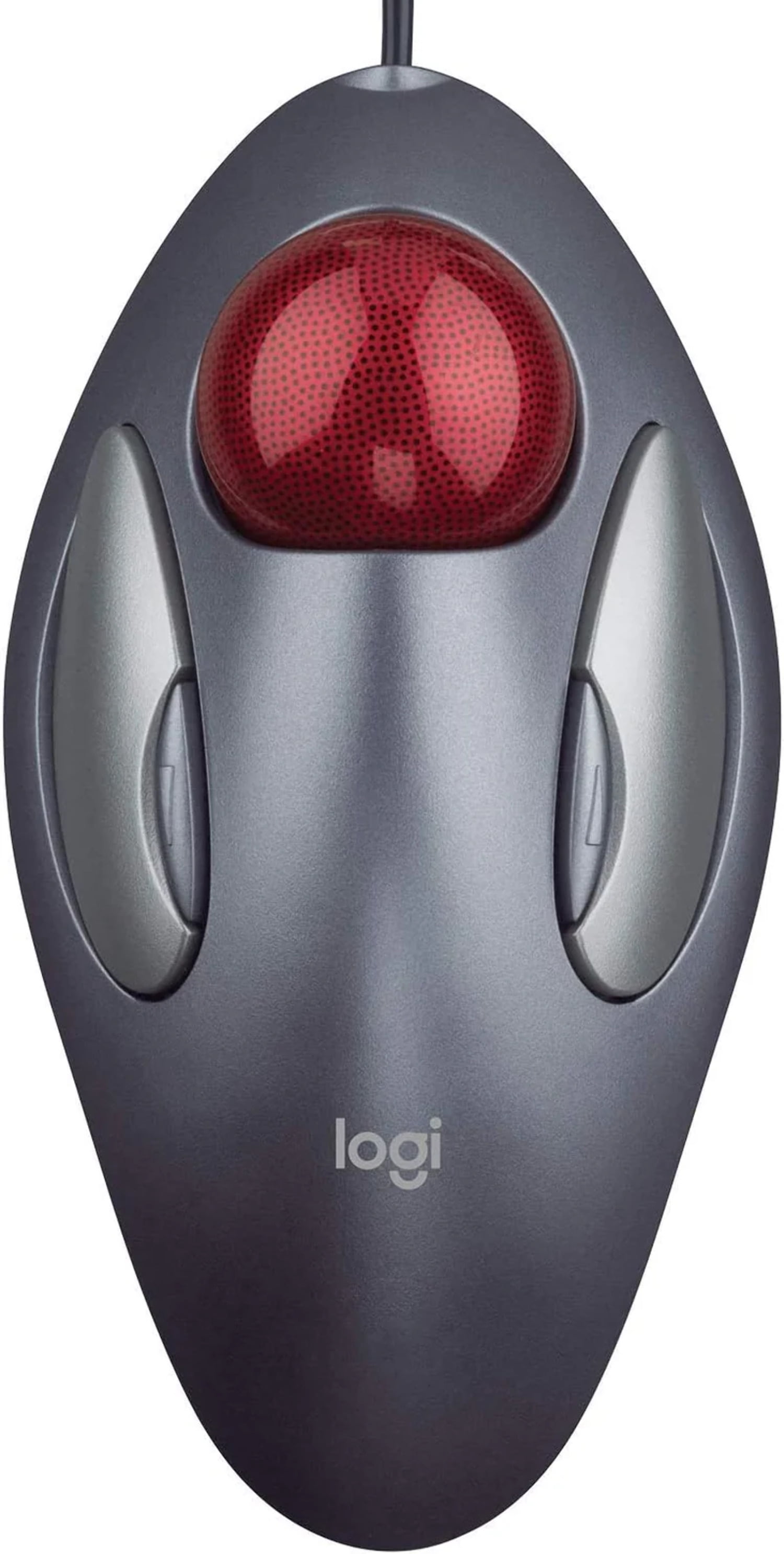 LOG910000806 Trackman Marble Trackball 1 Redsilver - Walmart.com