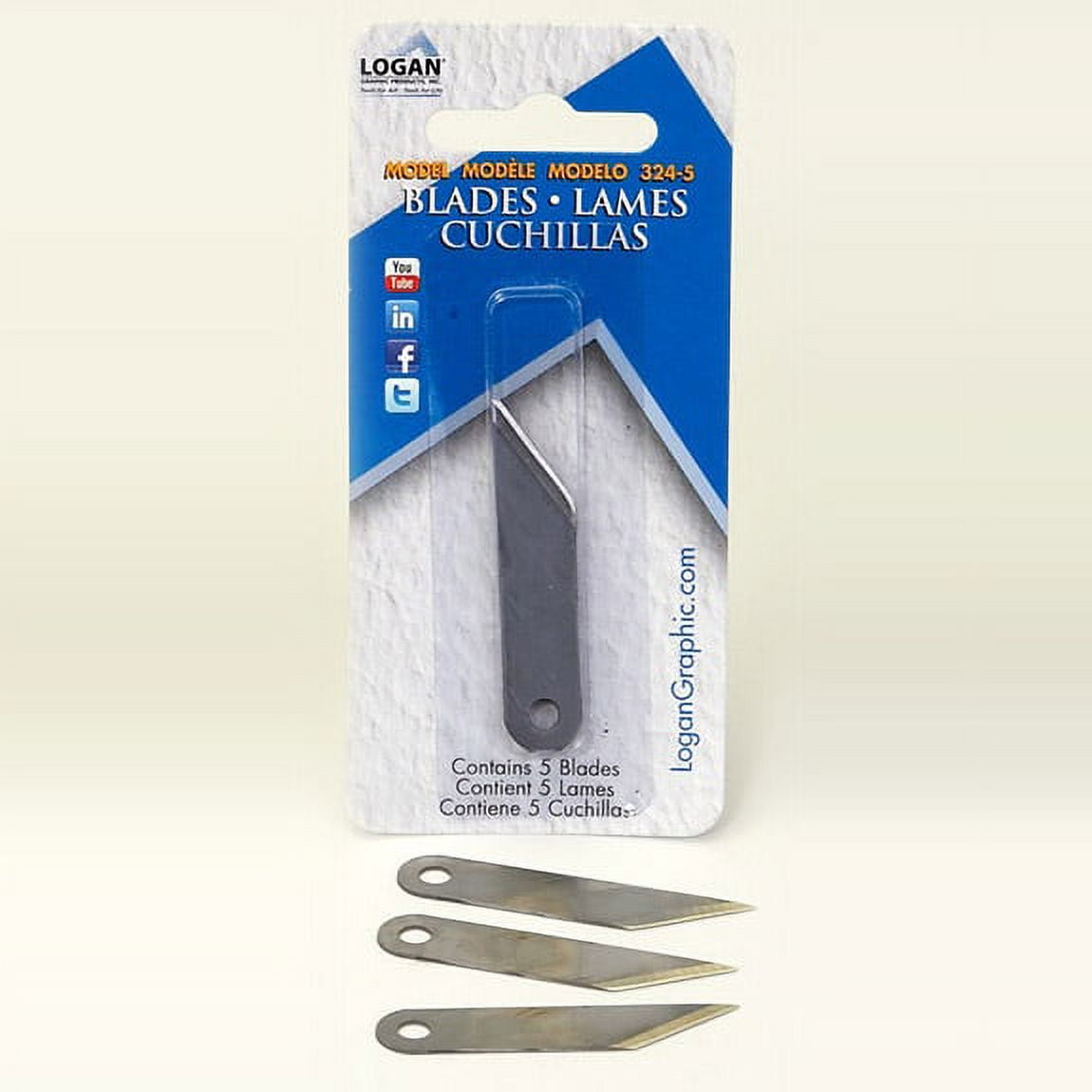 LOGAN 201 Oval Cutter Replacement Blades 5/Pack - Walmart.com