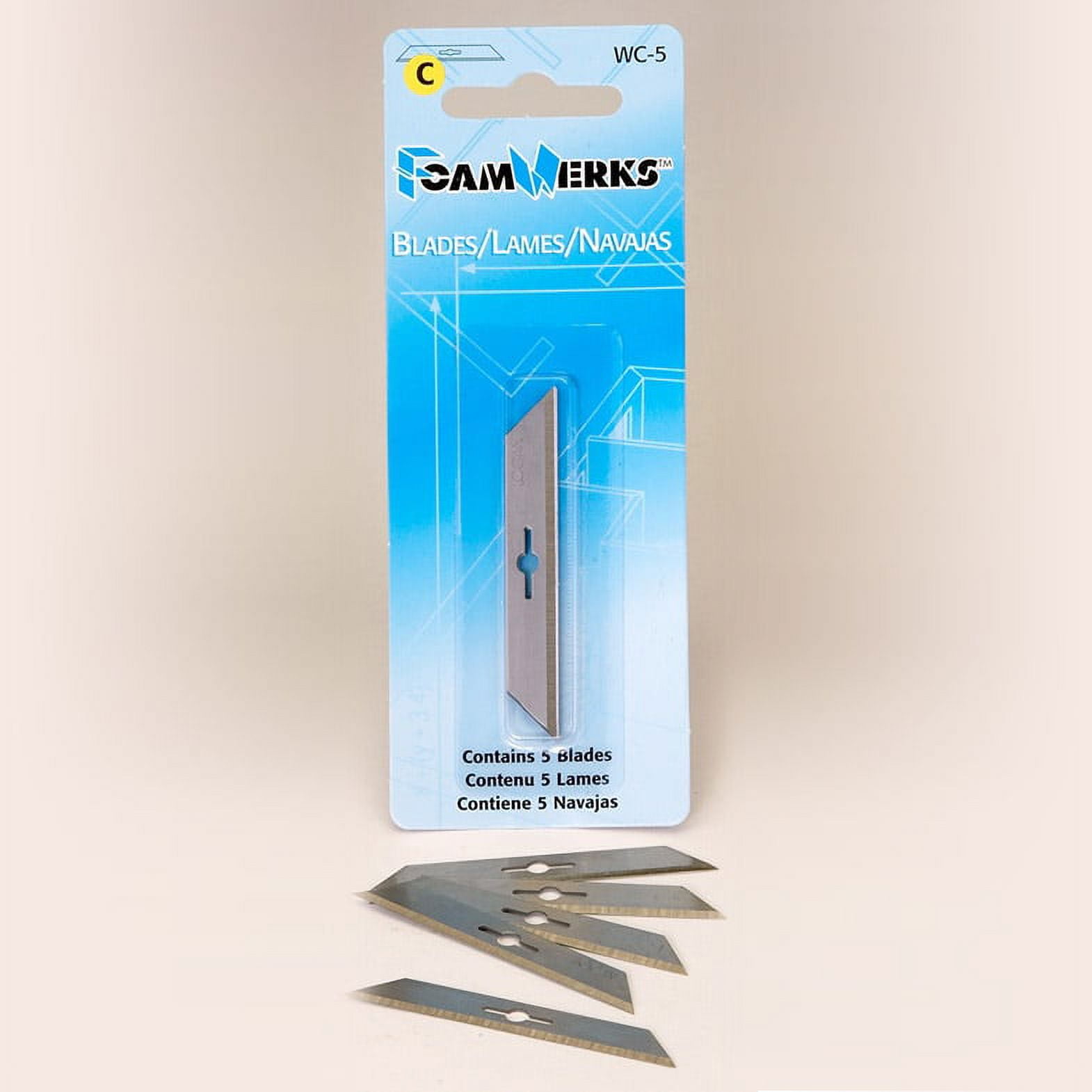 LOGAN FoamWerks "WC" Replacement Blades 5/Pack - Walmart.com