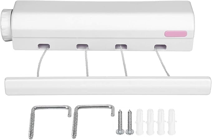 LOGAN INFOTECH Flexible Cloth Drying Rope Automatic Retractable ...