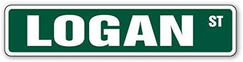 LOGAN Street Sign Outdoor Street Sign/Subway Sign 4x16 inch - Walmart.com