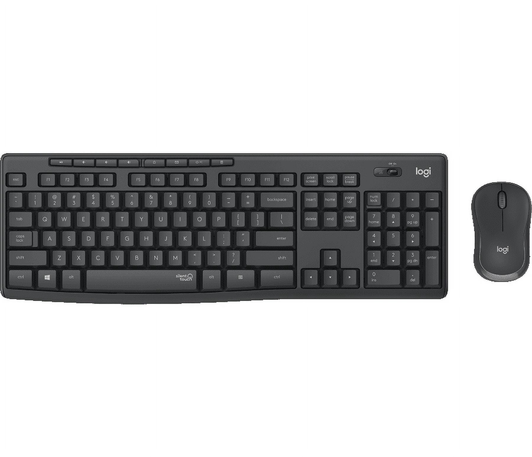 LOGITECH MK295 WIRELESS SILENT KEYBOARD AND MOUSE COMBO, 2.4GHZ USB ...