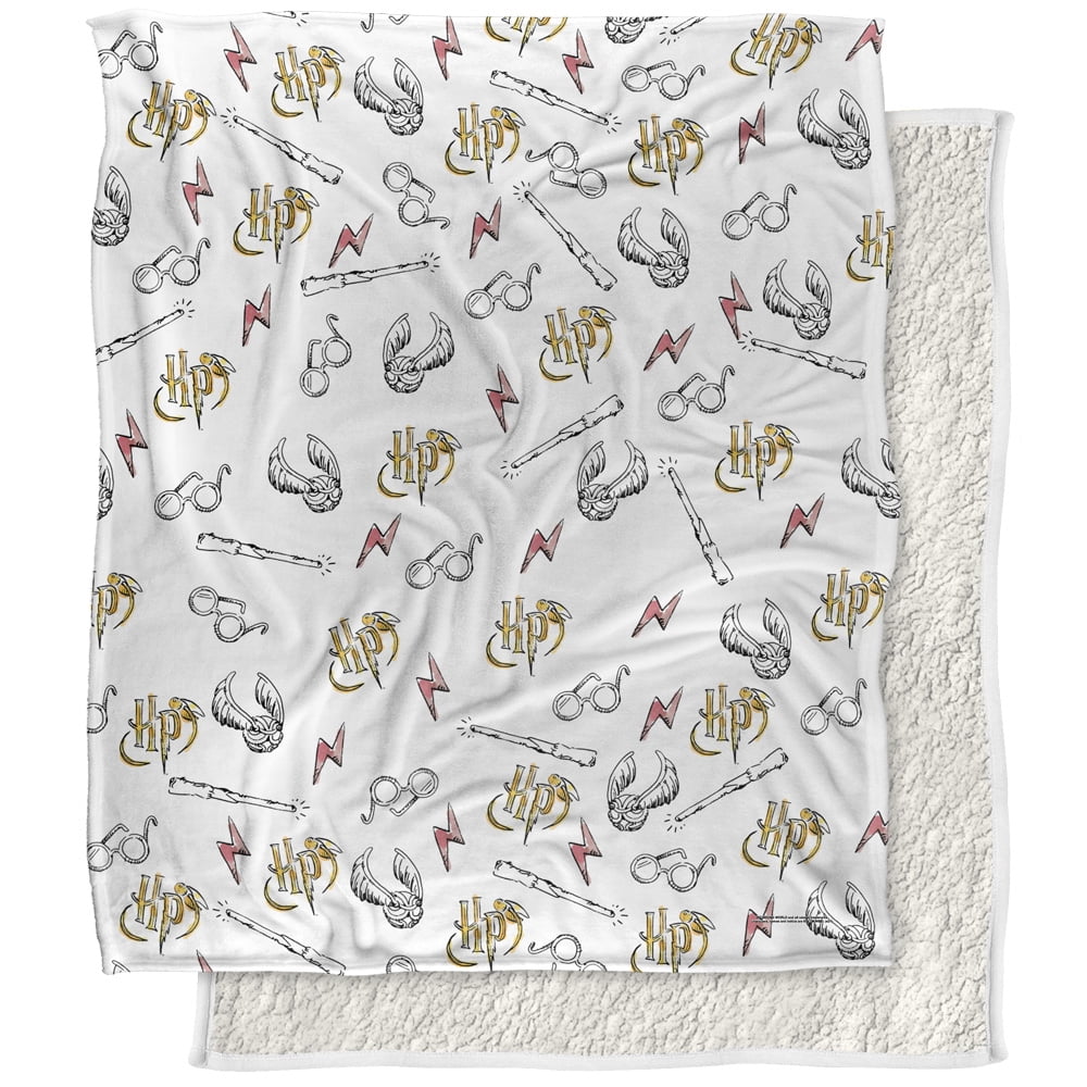 LOGOVISION Harry Potter Blanket, 50''x60'', Whimsical Water Color Silky ...