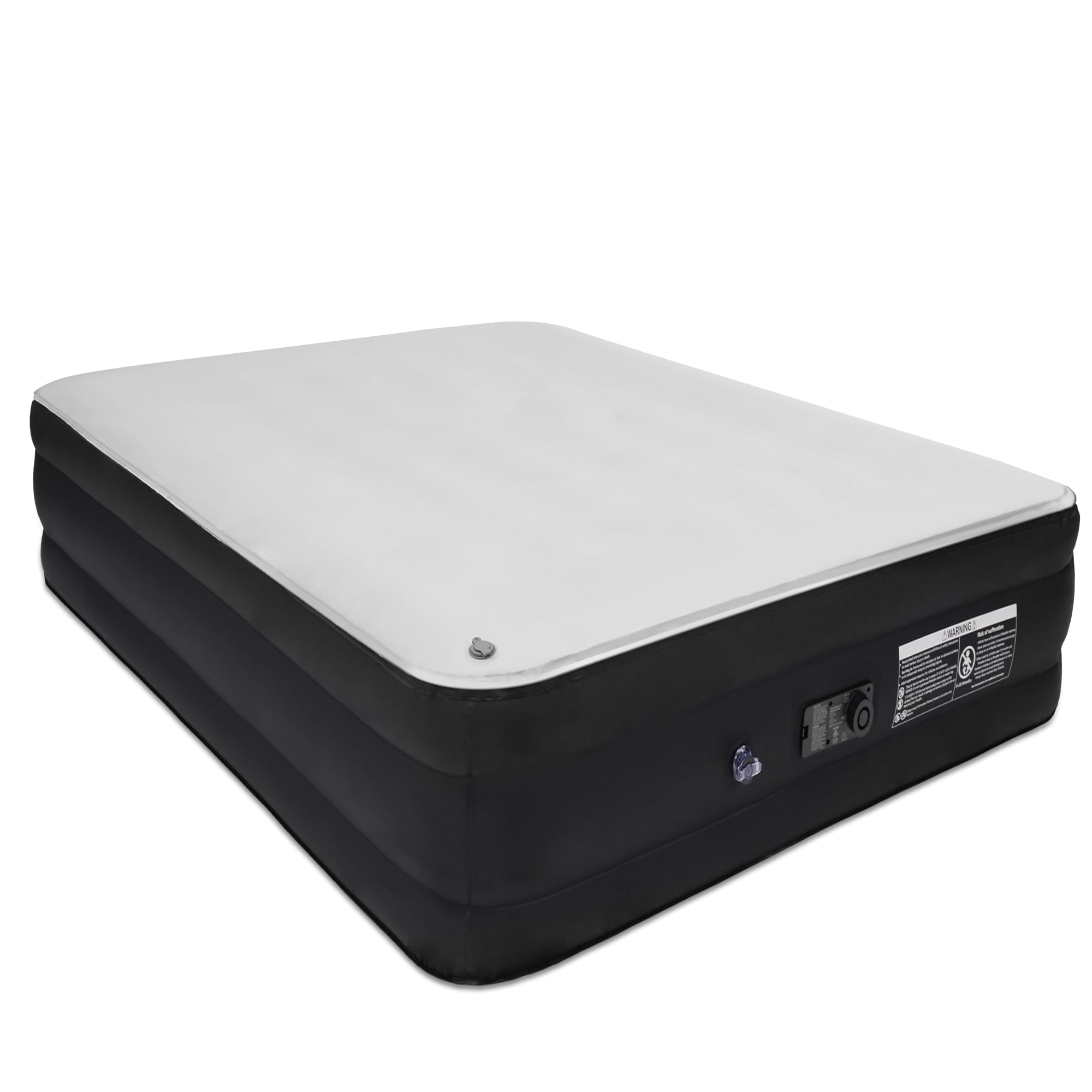LOGYAT Queen Inflatable Air Mattress with Built in Pump, Memory Foam ...