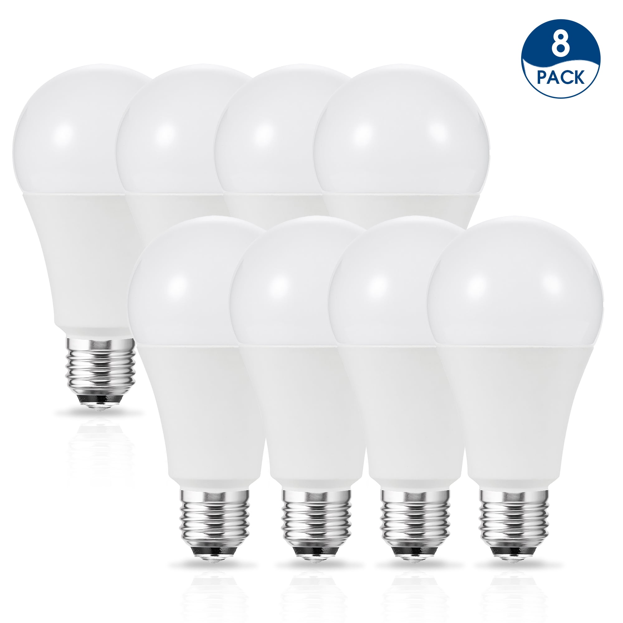LOHASLED 50-100-150W Equivalent 3-Way A21 LED Plastic Light Bulb ...