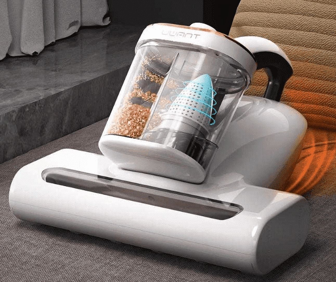 LOHEER Mattress Vacuum Cleaner, 15kPa Bed Vacuum Cleaner with 253.7nm ...