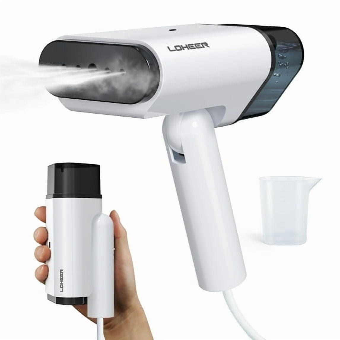 Loheer Travel Steamer for Clothes, 1000W Handheld Garment Fabric ...