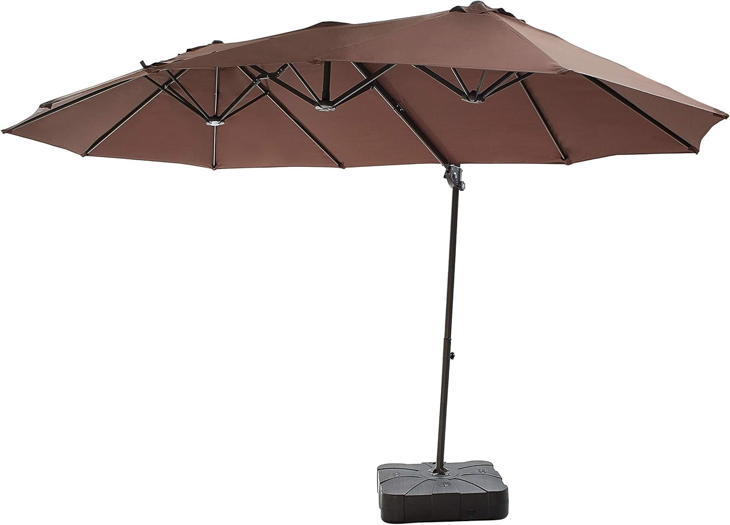 LOKATSE HOME Outdoor Patio Plastic Square Weights Holder Water Filled ...