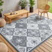 Yamaziot 6'x9' Reversible Waterproof Patio Rug, Vintage Design Outdoor ...