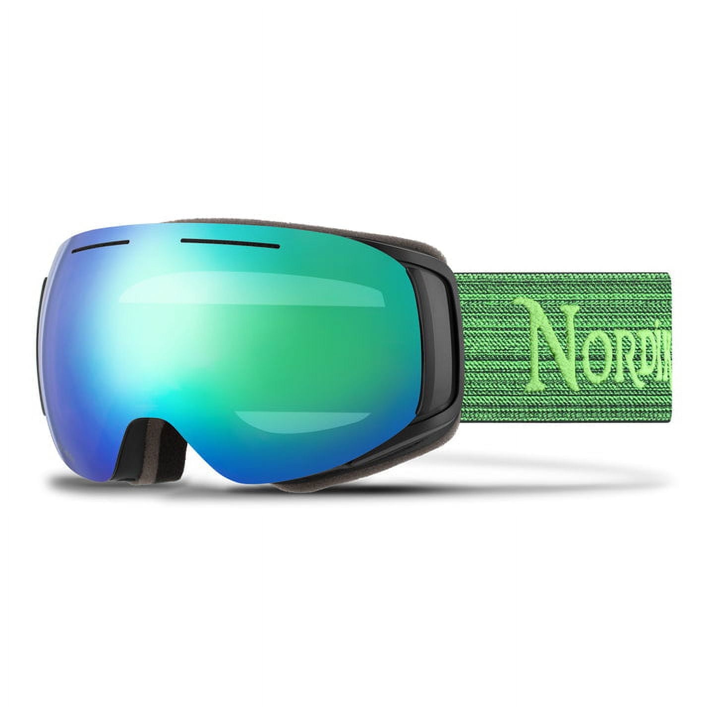 LOKI Magnetic Diamant™ Anti-Fog Vented Green Ski Goggles - Bonus Lenses ...