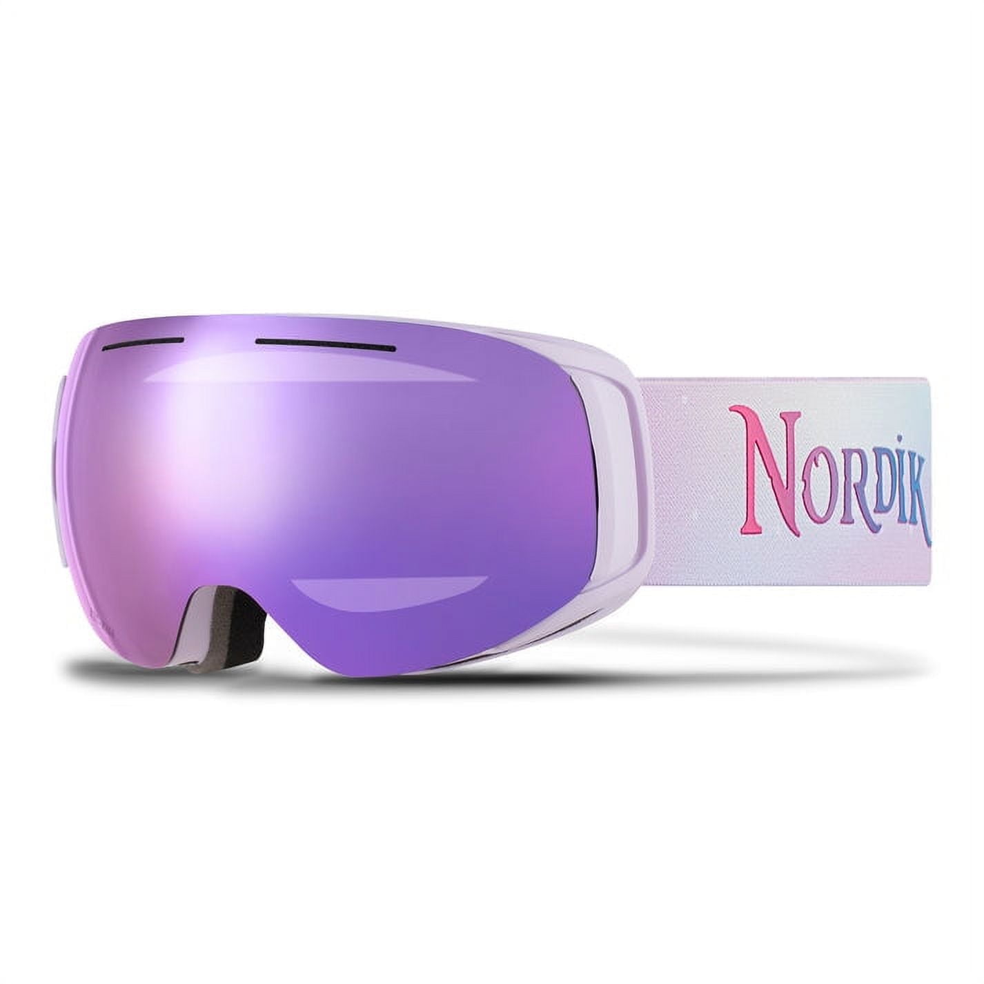LOKI Magnetic Diamant™ Anti-Fog Vented Pink Ski Goggles - Bonus Lenses ...