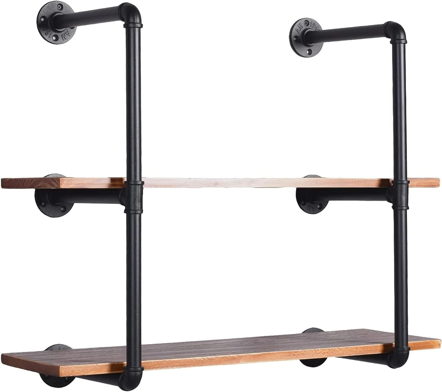 LOKKHAN 3-Tier DIY Industrial Pipe Shelf Kit with 31.5-inch L × 9.8 ...