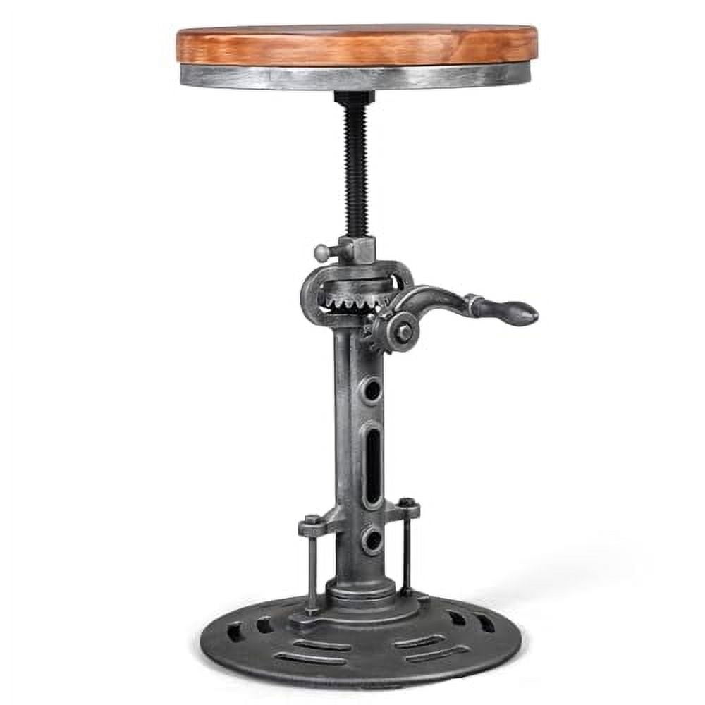 LOKKHAN Antique Steampunk Deco Vintage Industrial Bar Cafe Stool, Retro ...