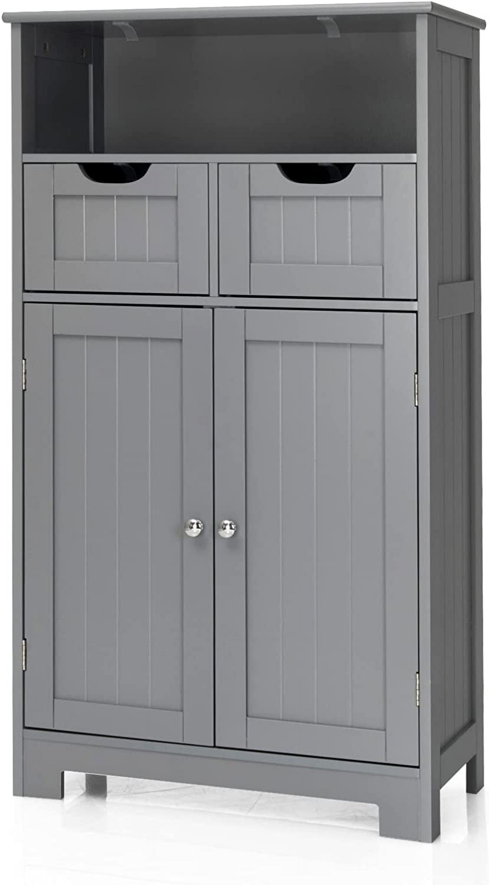 LOKO Bathroom Storage Cabinet, Multifunctional Floor Storage Organizer ...