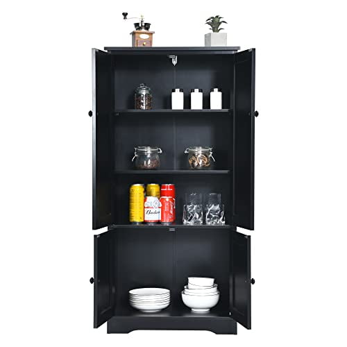 LOKO Kitchen Pantry Storage Cabinet, Modern Kitchen Cupboard with ...
