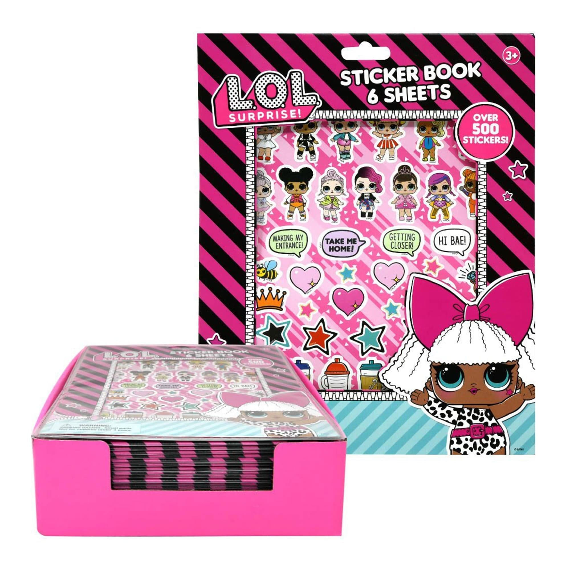 LOL 8x10" 6 Sheets Sticker Book in PDQ, Lol Surprise Sticker Book ...