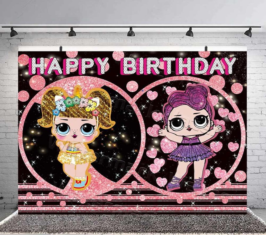 LOL Backdrop Banner Party Supplies Post Birthday Decorations Background ...
