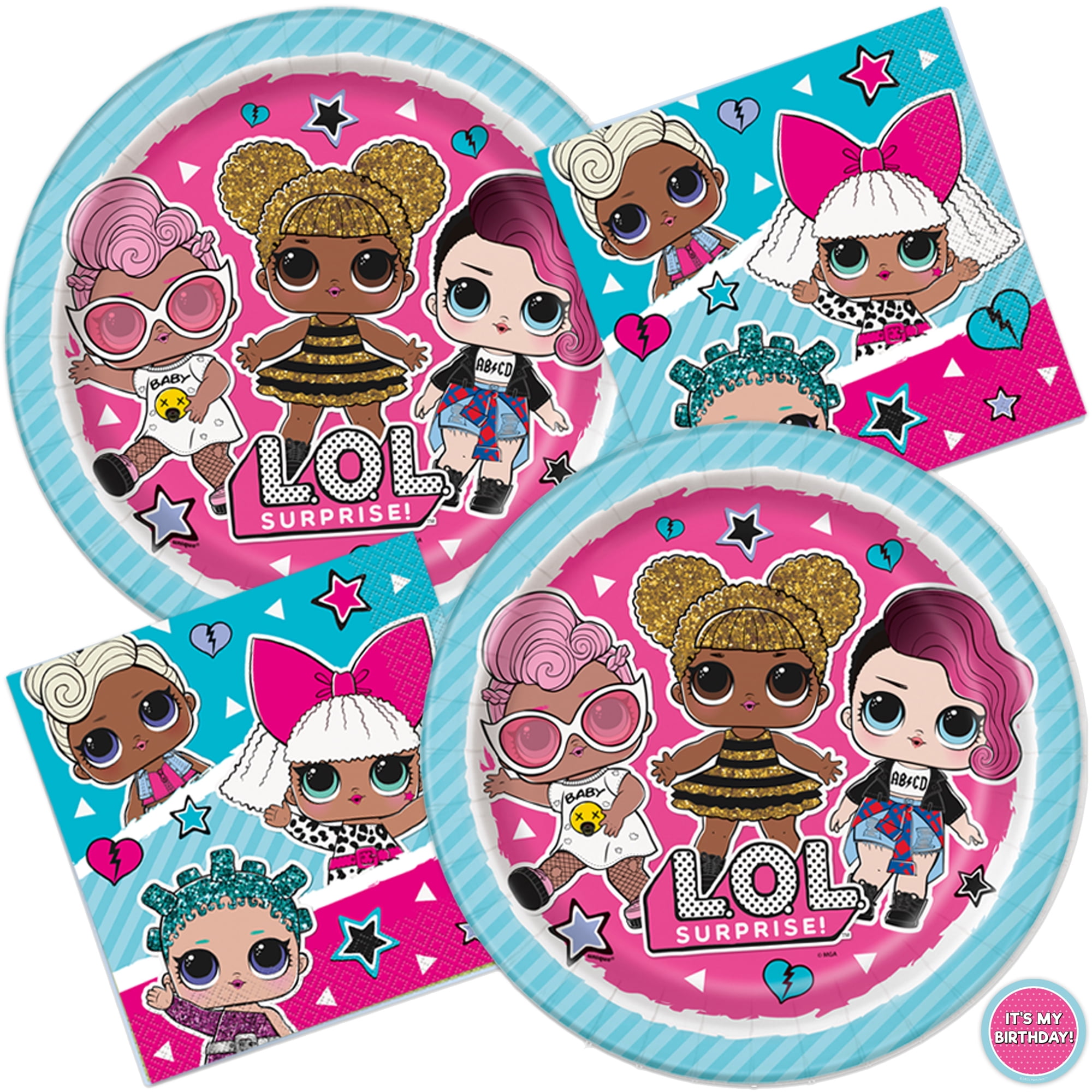 LOL Surprise Dolls Theme Birthday Party Decorations & Supplies for 16 ...