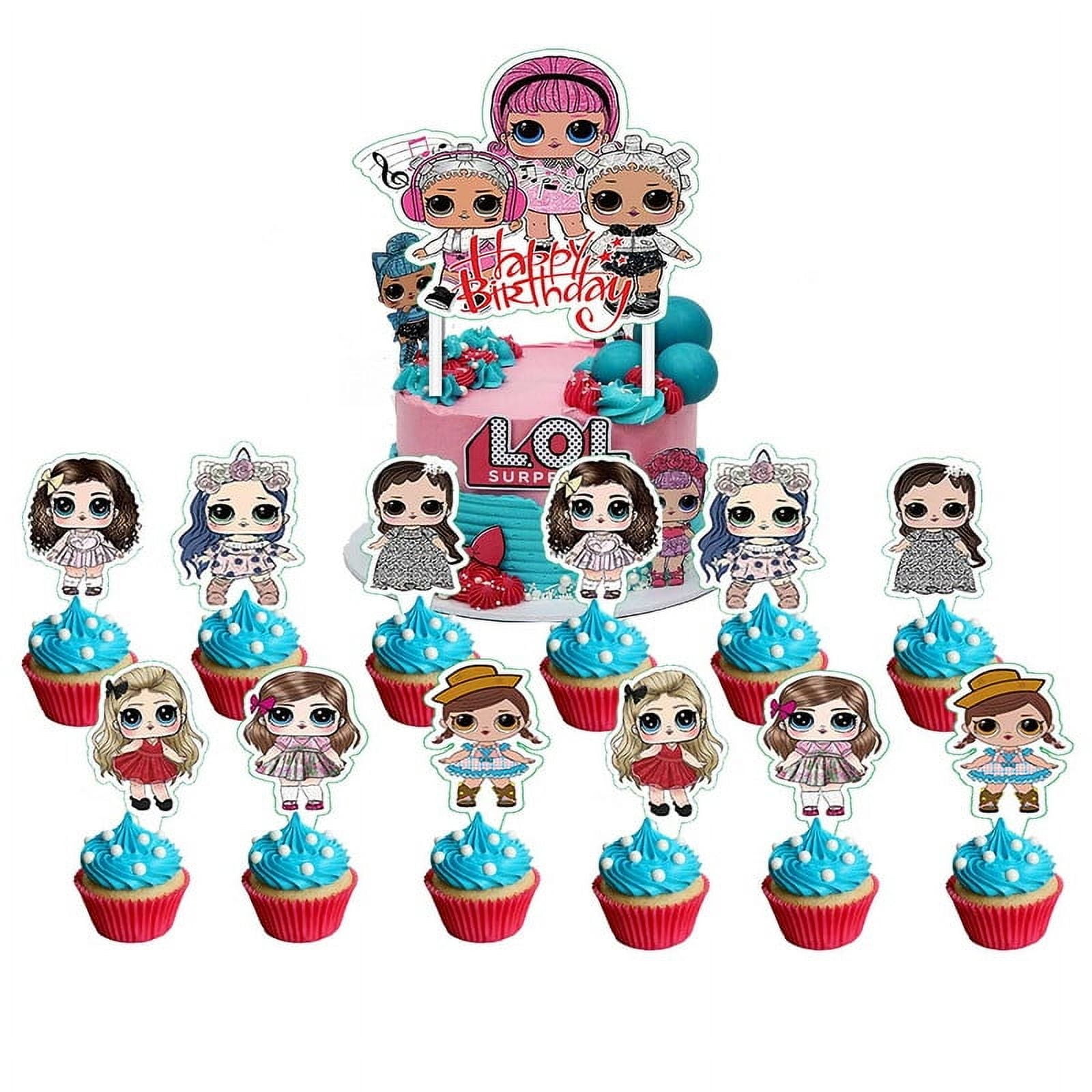 LOL Cake Topper Cupcake Set Party Supplies Decoration Birthday Decor ...