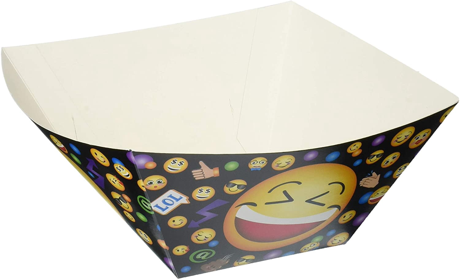 LOL Emoji Emoticons Cute Kids Birthday Party 12" Square Paper Bowls ...