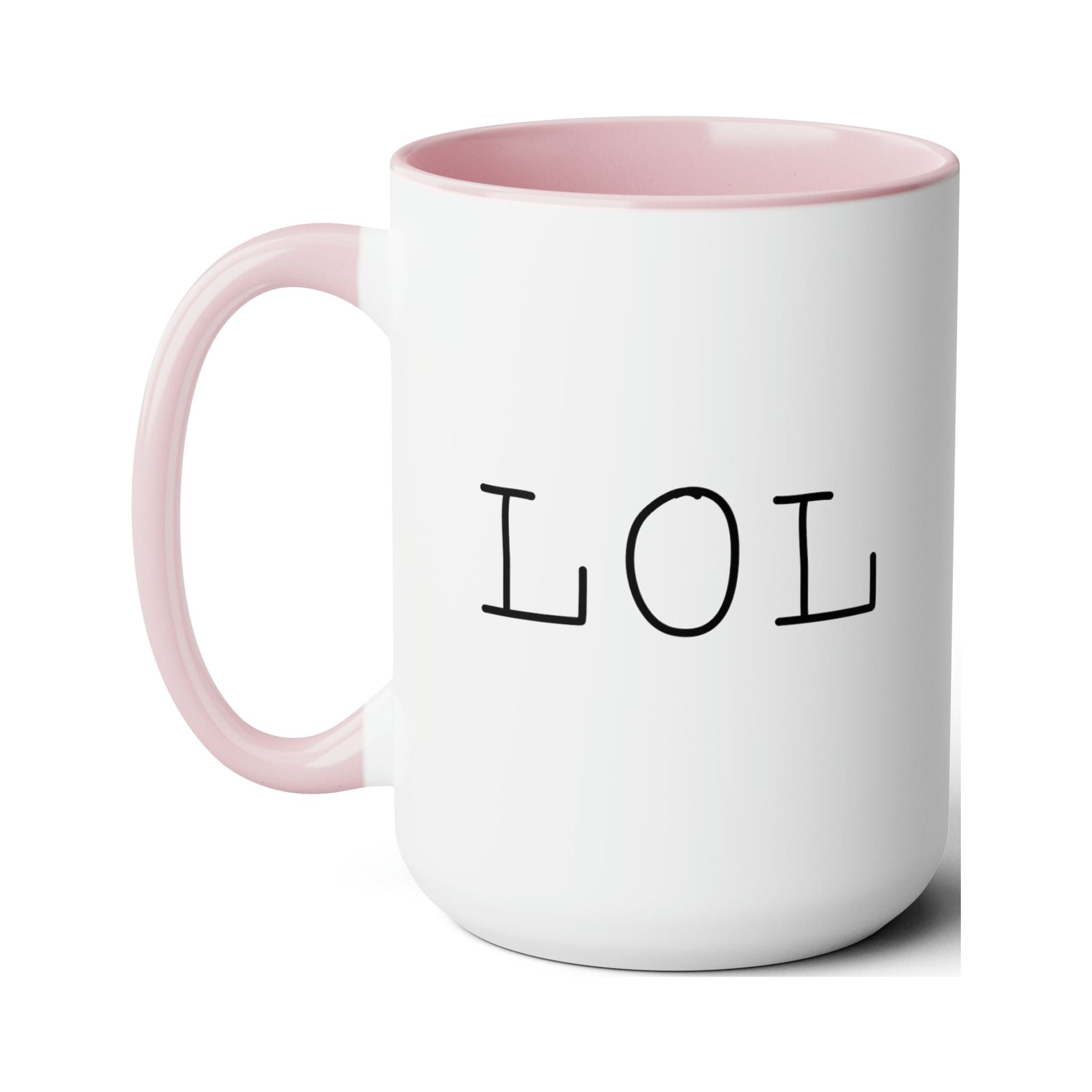 LOL Laugh Out Loud Two-Tone Coffee Mugs, 15oz - Walmart.com