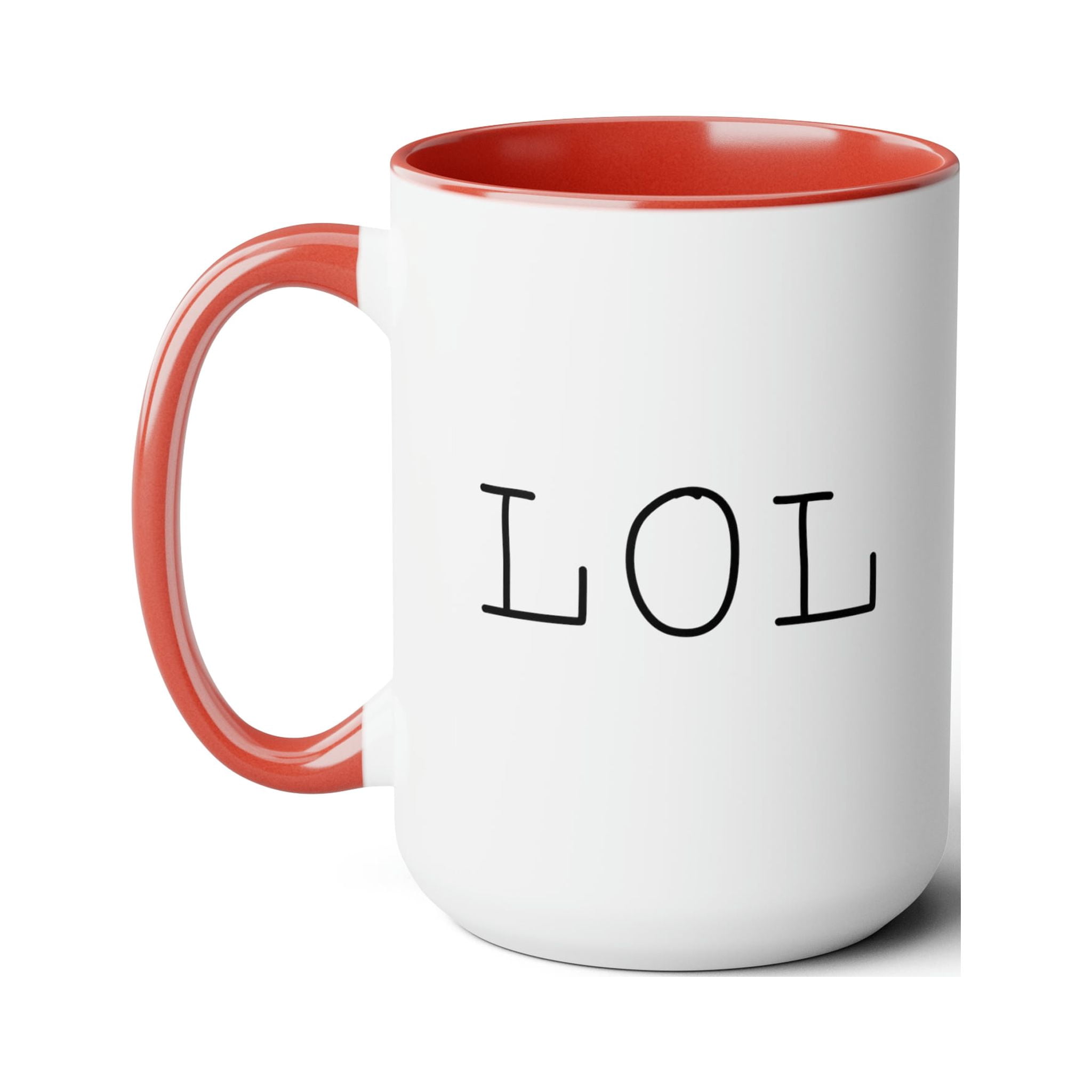 LOL Laugh Out Loud Two-Tone Coffee Mugs, 15oz - Walmart.com