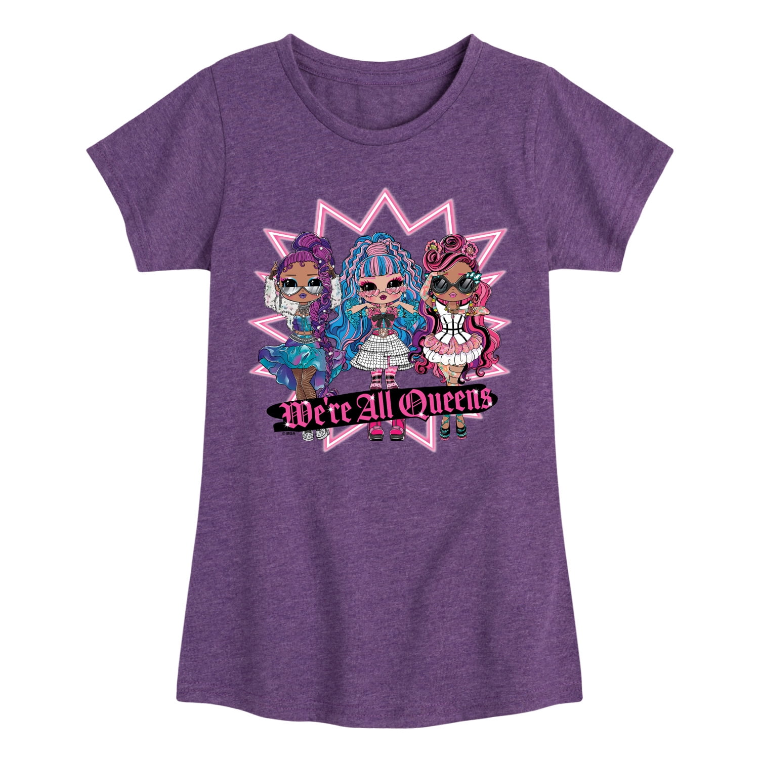 LOL OMG! Fashion Dolls - We're All Queens - Toddler & Youth Girls Short ...