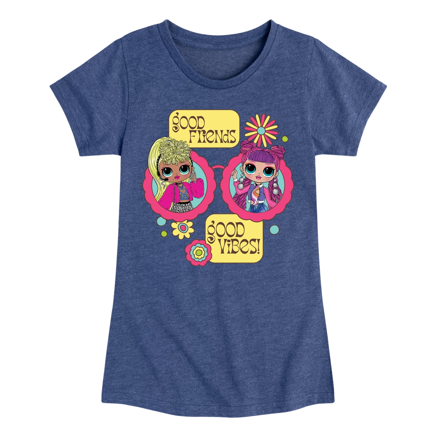 LOL OMG! Good Friends, Good Vibes Besties - Toddler & Youth Girls Short ...