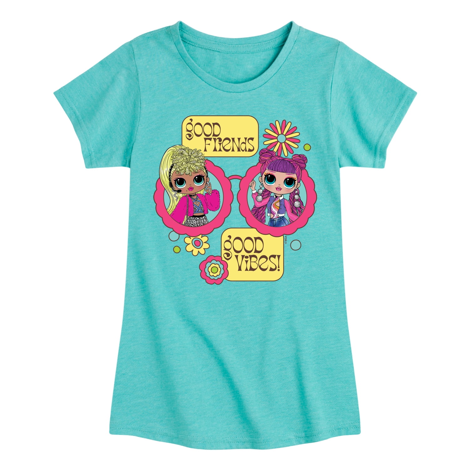 LOL OMG! Good Friends, Good Vibes Besties - Toddler & Youth Girls Short ...