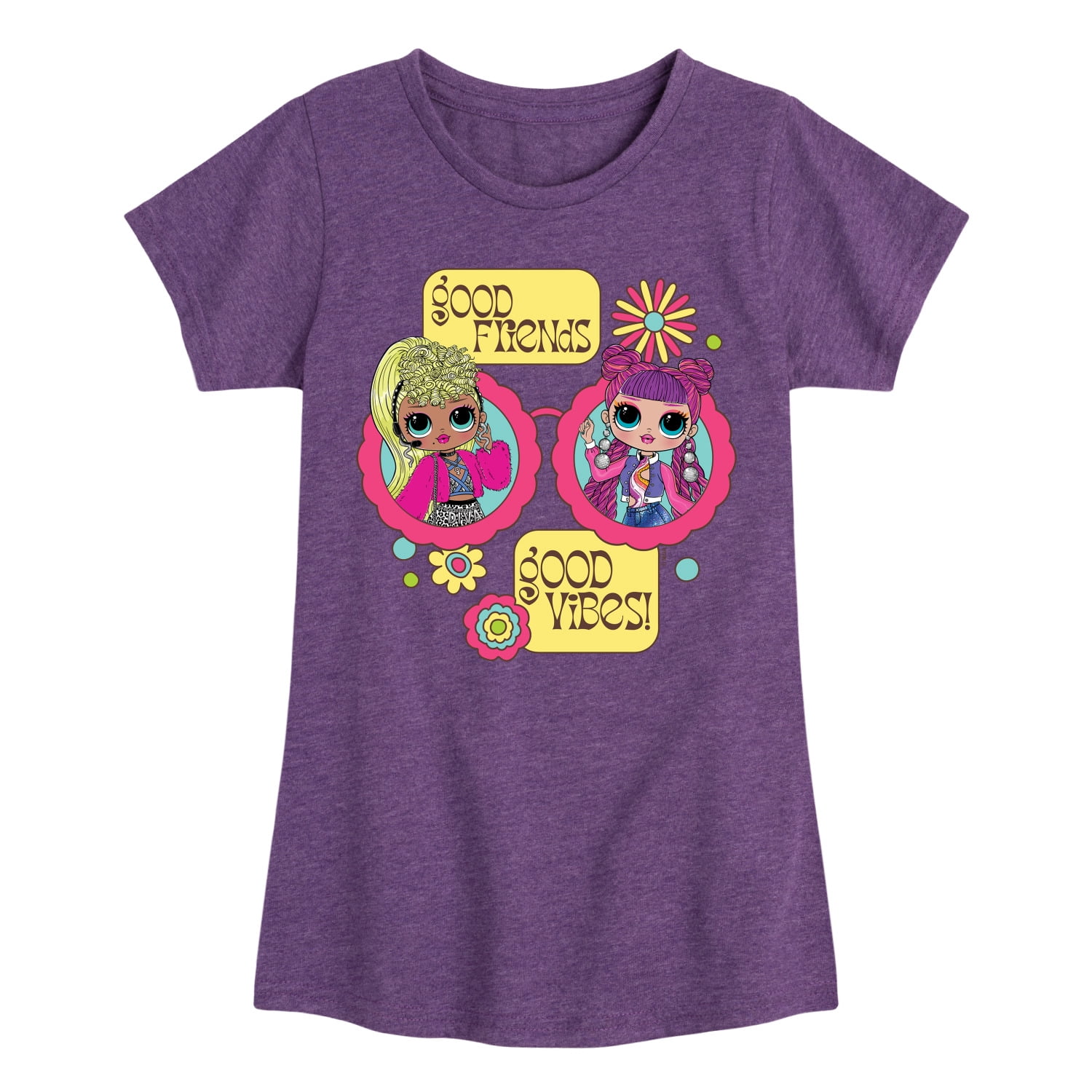 LOL OMG! Good Friends, Good Vibes Besties - Toddler & Youth Girls Short ...