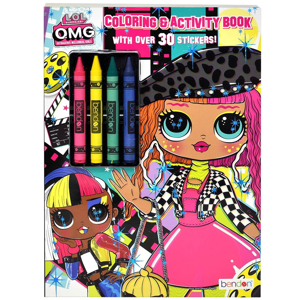 LOL OMG Surprise Color & Activity Book W/ Crayons - Walmart.com