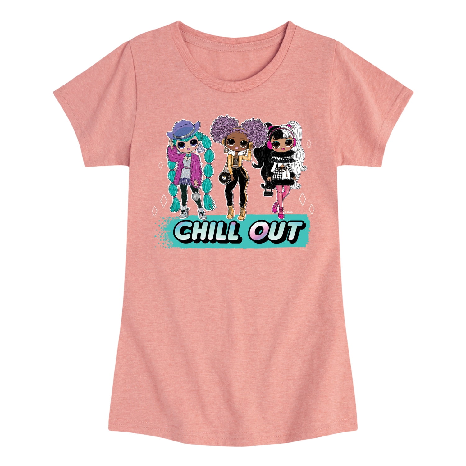 LOL OMG - Winter Dolls - Chill Out - Toddler & Youth Girls Short Sleeve ...