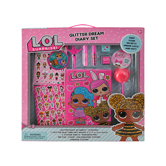 LOL Suprise Secret Diary Set, Stickers, Stamp, Pen & More - Walmart.com