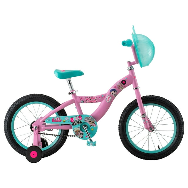LOL Surprise! 16-In Bicycle, Single Speed with Handlebar Bag, Pink, Ages 3+ - Walmart.com