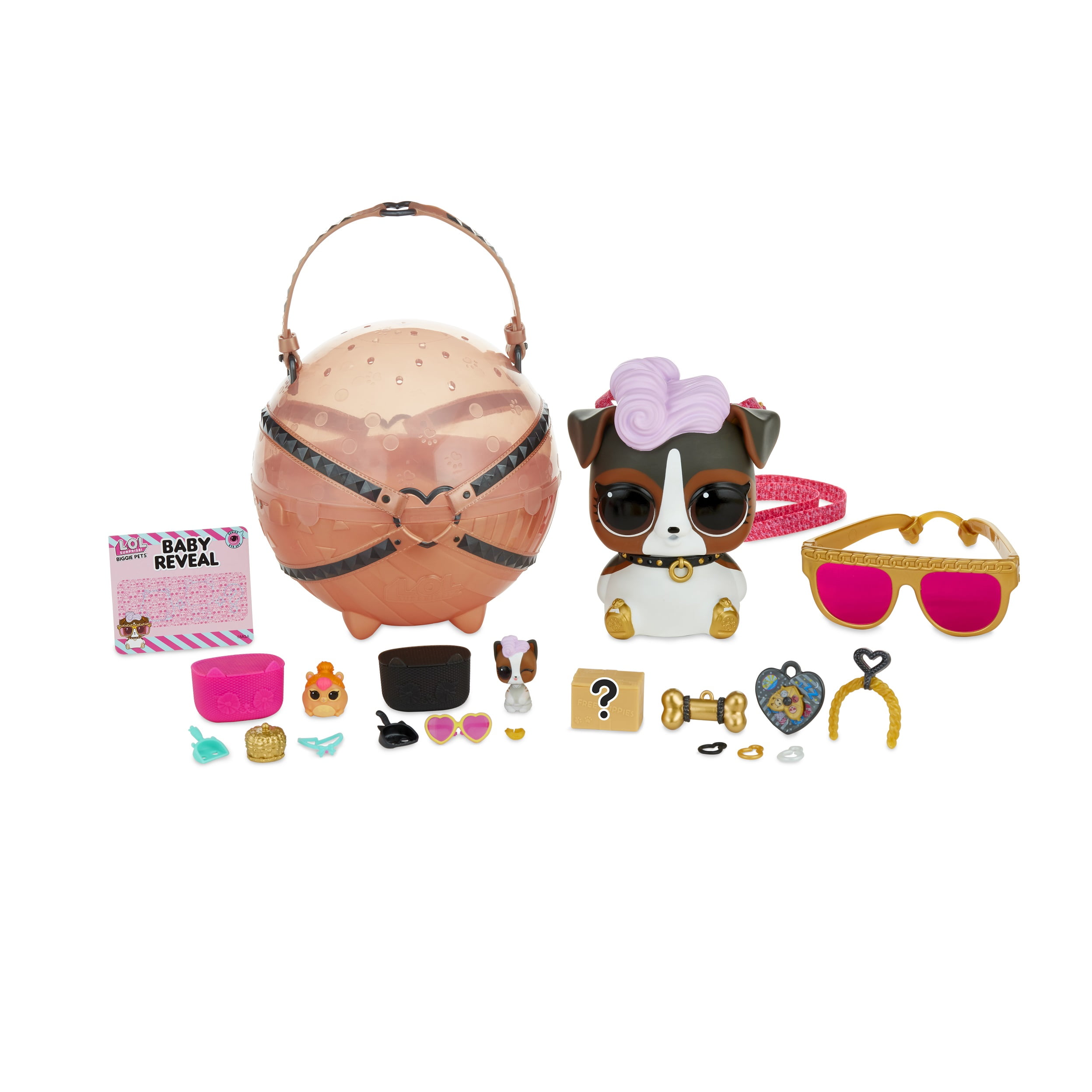 LOL Surprise! Biggie Pets DJ K9, 15+ Surprises, Doll Playset - Walmart.com