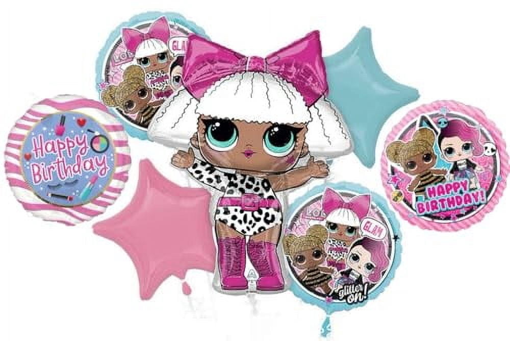LOL Surprise Birthday Party Supplies Balloon Bouquet Decorations ...