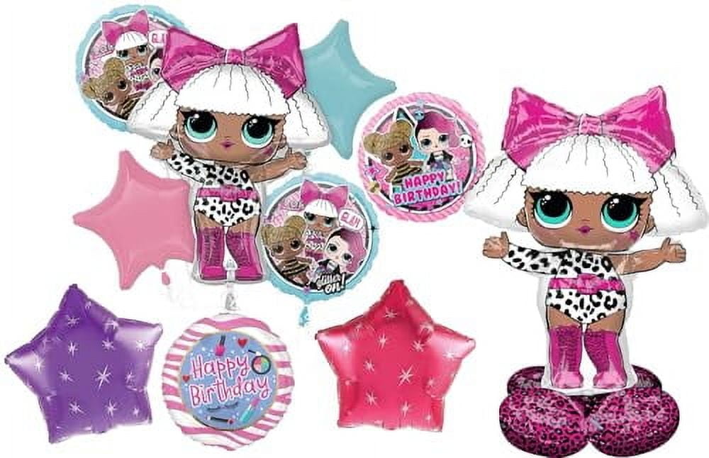LOL Surprise Birthday Party Supplies Diva Airloonz Balloon Bouquet ...