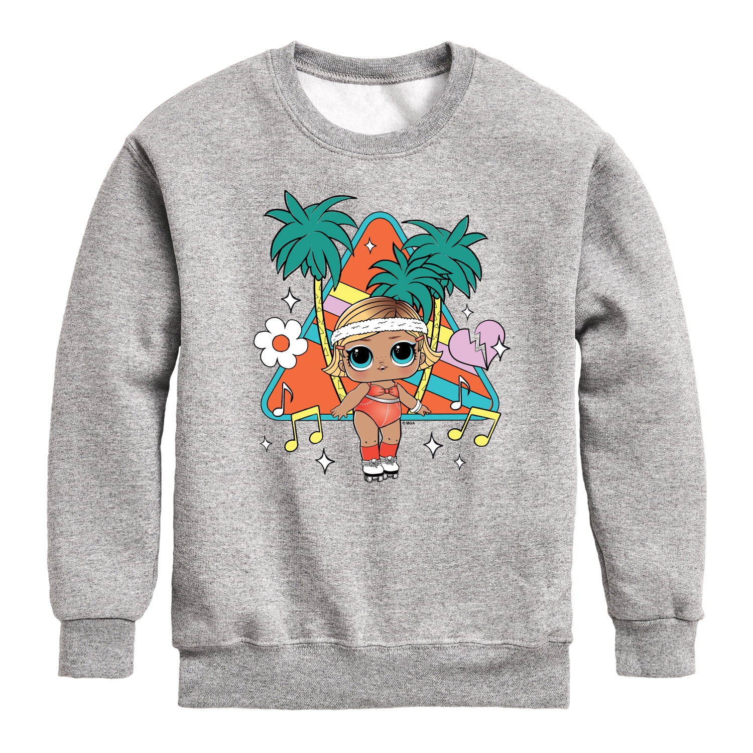 LOL Surprise! - Boogie Babe Palm Trees - Toddler And Youth Crewneck ...
