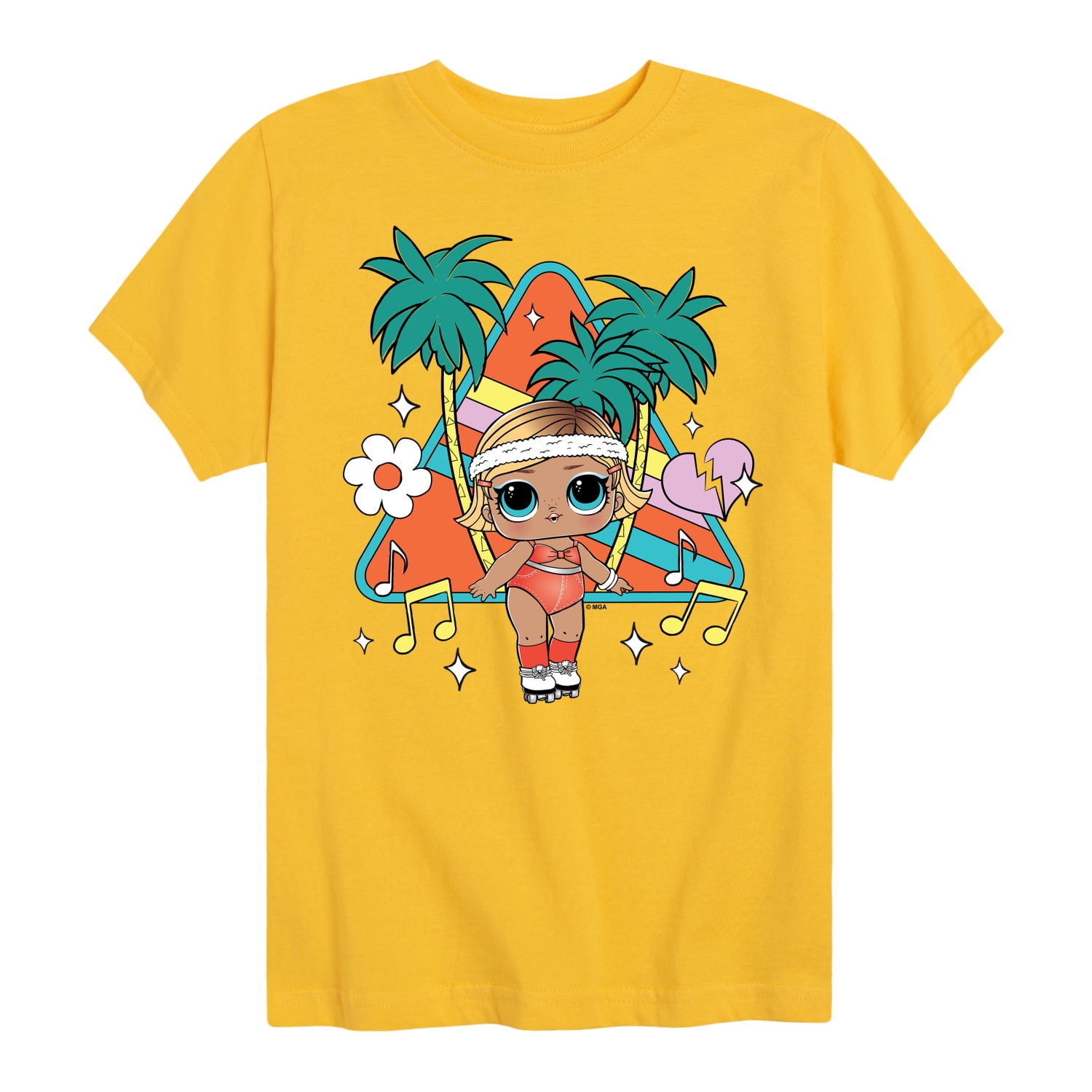 LOL Surprise! - Boogie Babe Palm Trees - Toddler And Youth Short Sleeve Graphic T-Shirt ...